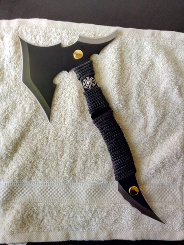 Wicked Scary Skull Head Throwing Chopping Gothic Leather Wrapped Axe ...