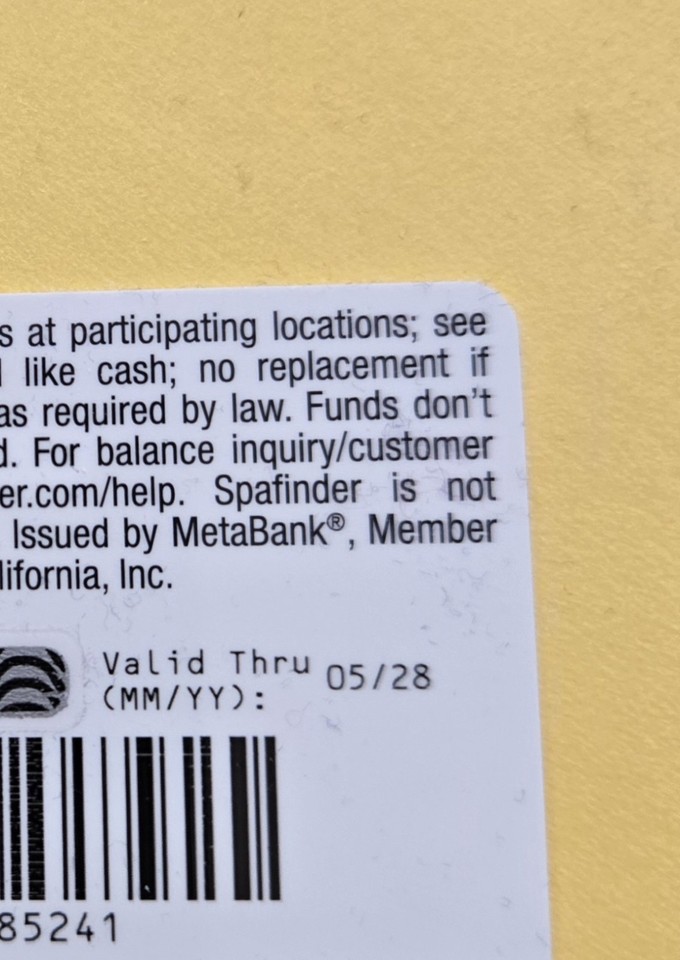 SpaFinder Gift Card - $50 Value Expires May 2028 | eBay