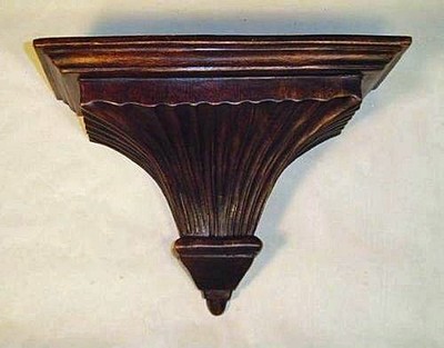 "BRADBURN" WOOD DISPLAY SHELF - WALL MOUNTED CORBEL SHELF | eBay
