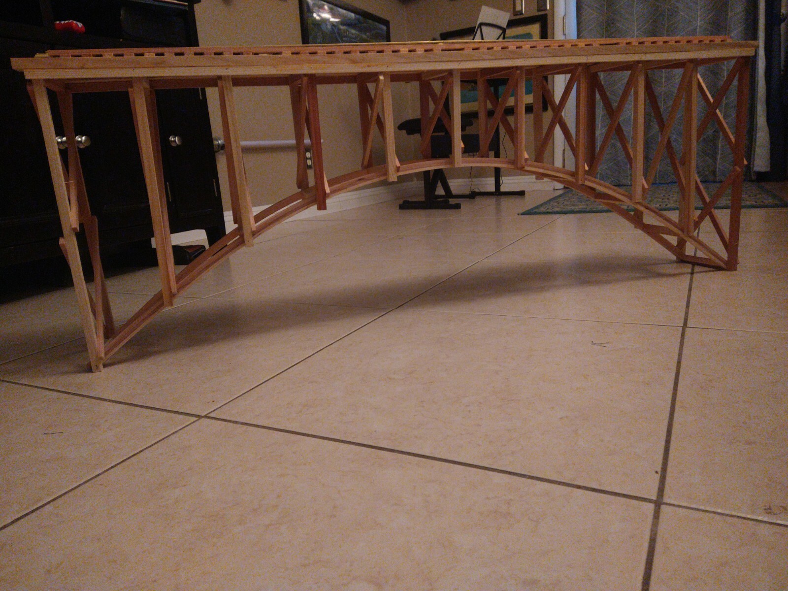 G Scale Arch Bridge 48" Train model Garden Trestle Redwood For LGB USA ...