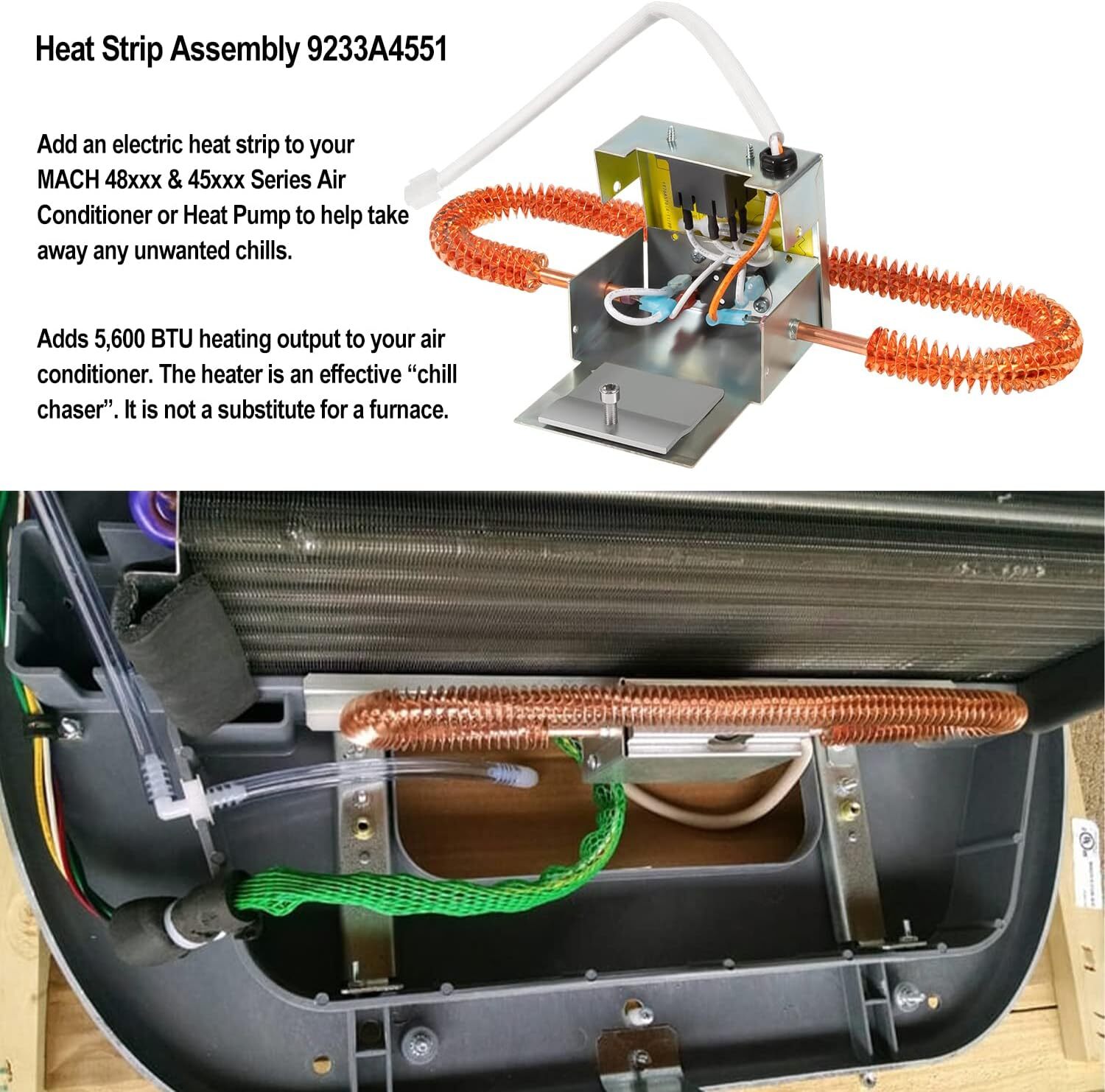 9233A4551 Electric Heating Element Assembly For Coleman Mach RV Air ...