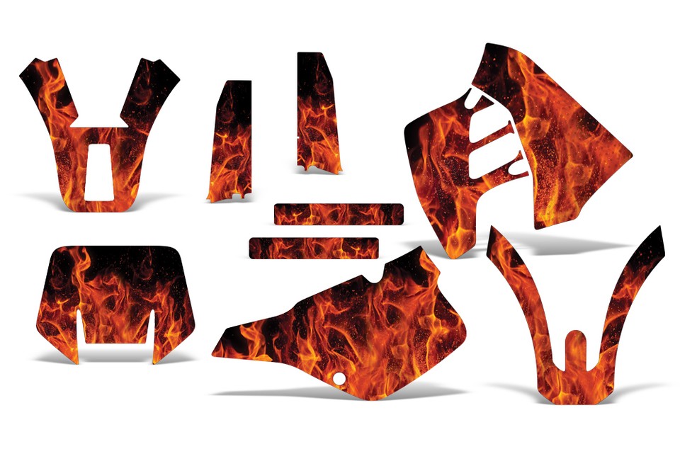 Decal Graphic Kit Suzuki RMX 250 RMX250 Dirt Bike Sticker 1989-1998 ICE ...