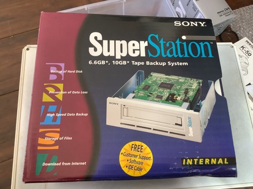 Sony Super Station 10GB tape backup system in box | eBay