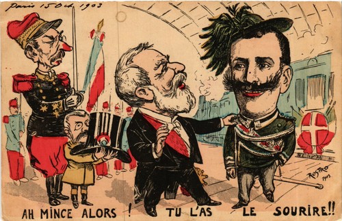 PC CPA ITALY, POLITIC PROPAGANDA, AH MINCE ALORS, Vintage Postcard ...