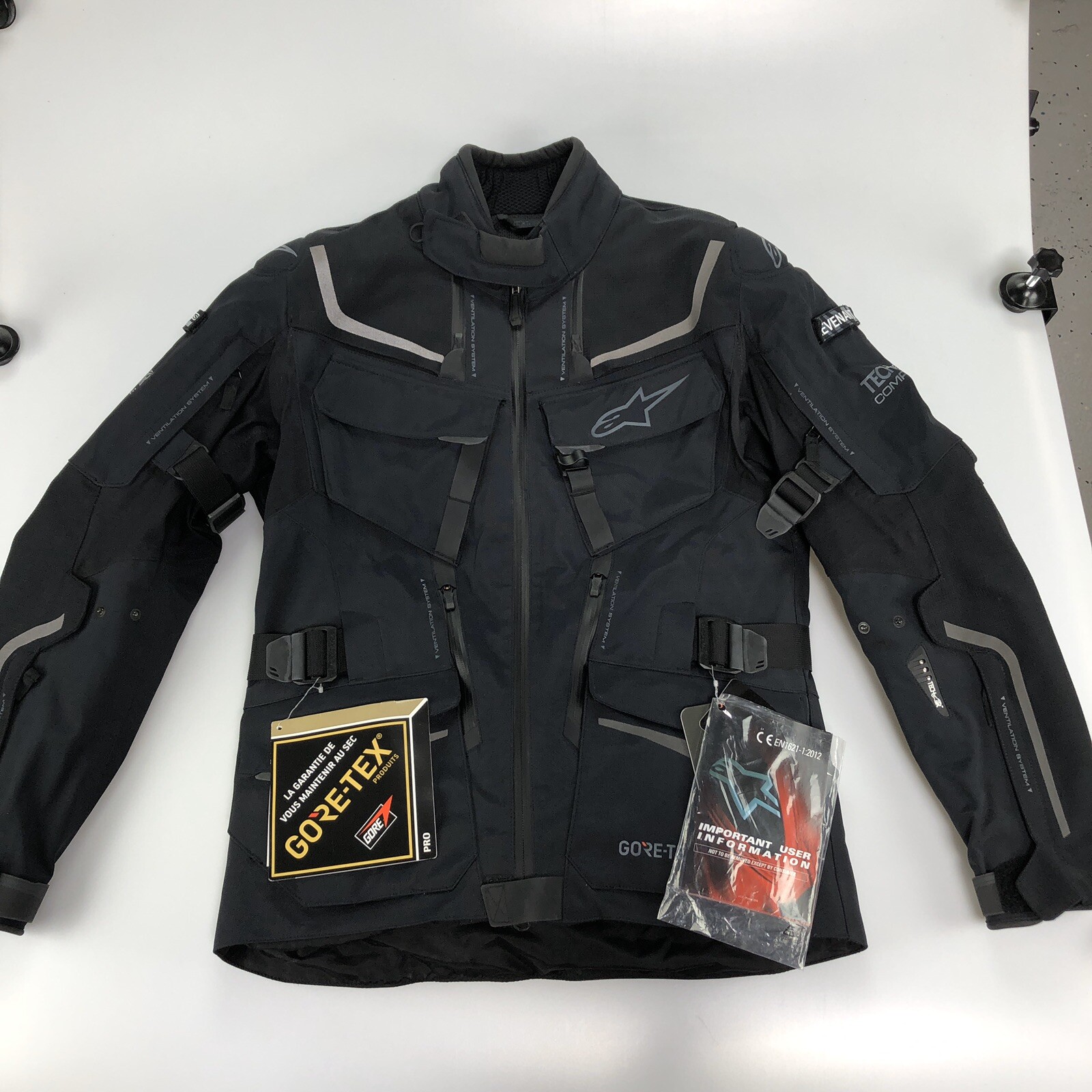 Alpinestars Revenant Black Tech-Air Compatible Textile Jacket Size S ...