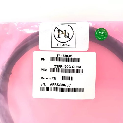 NEW Cisco QSFP-100G-CU3M 100GB CR4 3m Passive Copper Cable 37-1680-01 ...