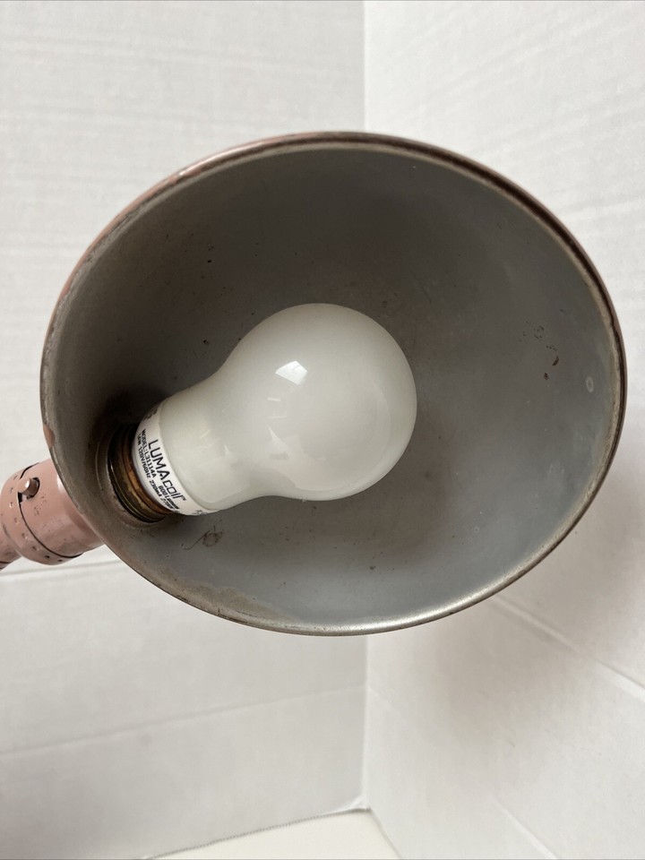 Vintage Rodale Art Deco Industrial Machine Age Gooseneck Lamp Cast Iron ...