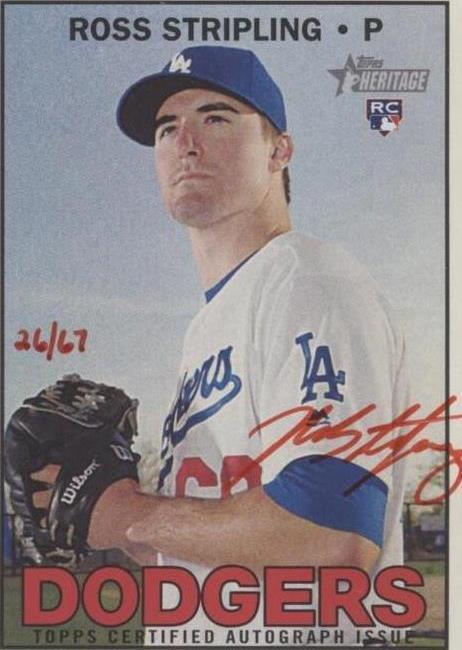 2016 Topps Heritage High Number - Real One Autographs Ross Stripling # ...