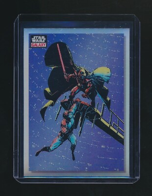 LUKE IN PERIL! 2023 TOPPS CHROME STAR WARS GALAXY REFRACTOR PARALLEL #1 ...