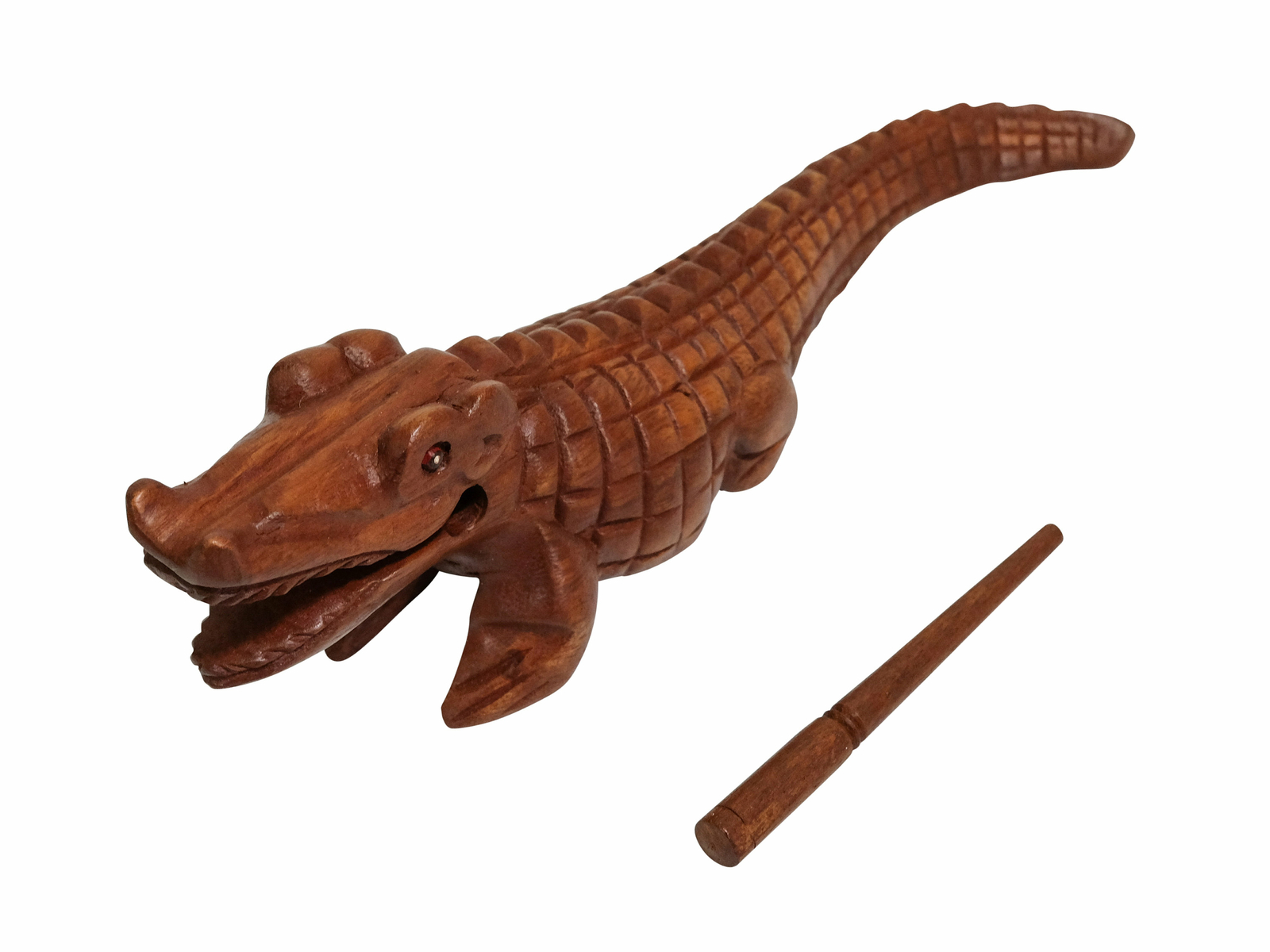 Large Wood "Alligator" Musical Instrument (1079-AL10) A5 | eBay