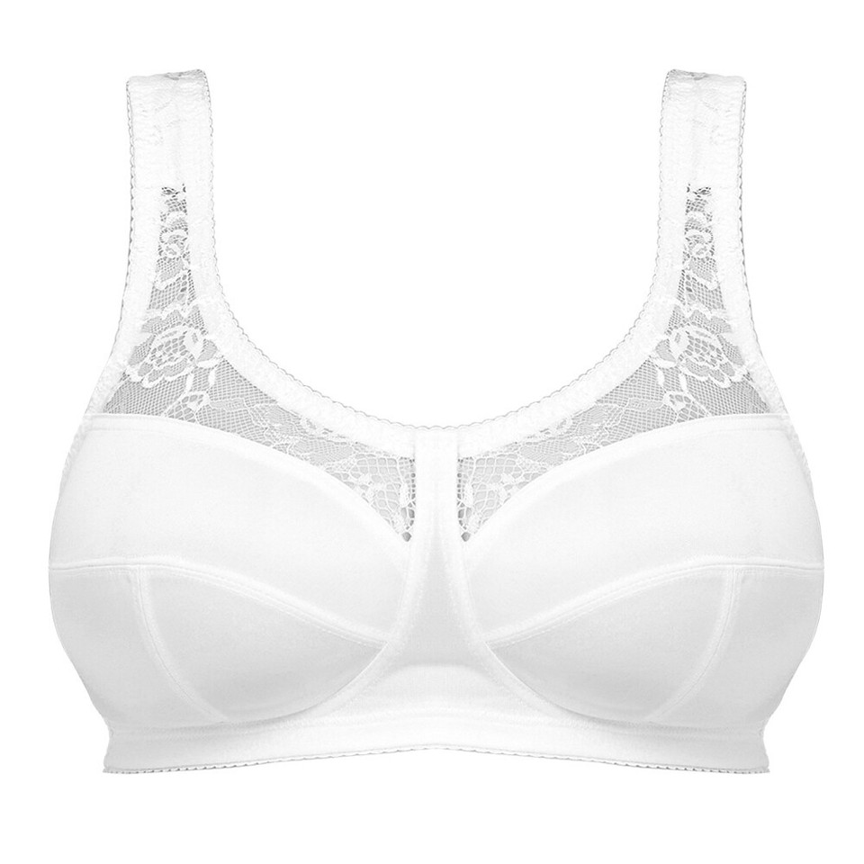 Women's Full Coverage Non Padded Comfort Minimizer Wire-Free Bra Plus ...