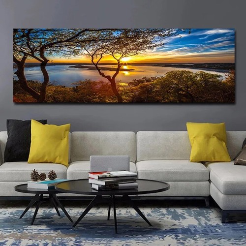 Sunset Landscape Canvas Painting Canvas Wall Art Home Decor Canvas ...