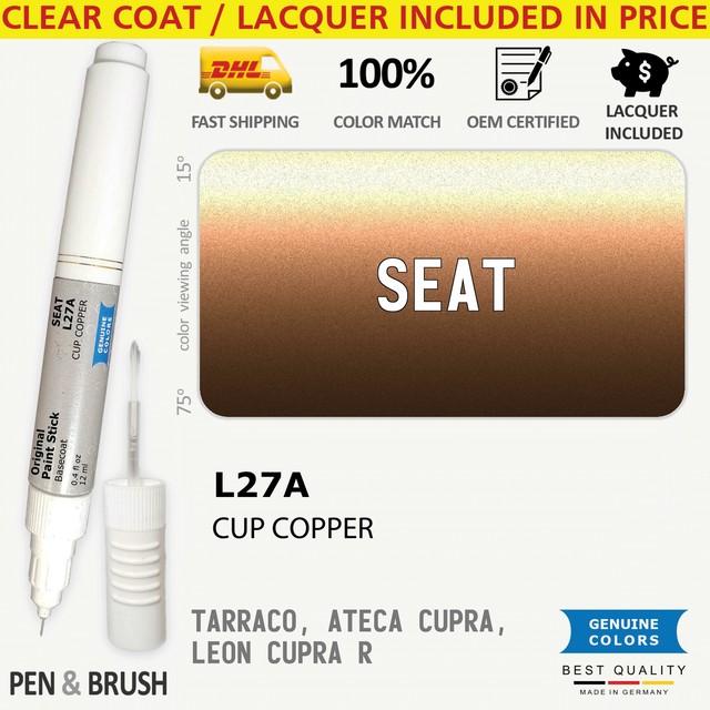 L27a Touch up Paint for SEAT Brown Tarraco ATECA Cupra Leon R Cup ...