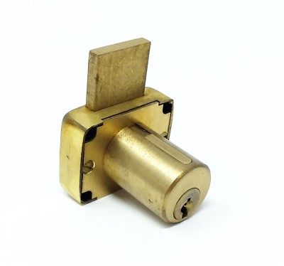 CCL 0738 Drawer Lock Satin Brass NOS 1 1/8" KA Bolt Cabinet Locksmith ...