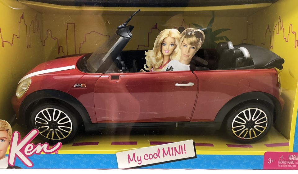 2011 Mattel Barbie Ken's "My Cool Mini" RED Convertible Mini Cooper ...