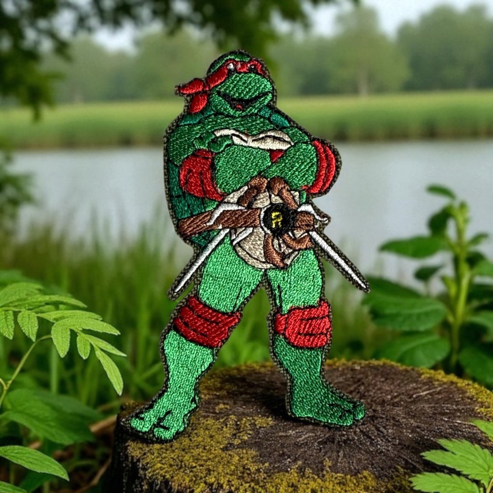 TMNT Iron on patch Raphael | eBay