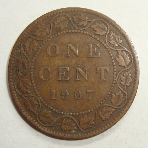 1907 CANADA ONE 1 CENT EDWARD VII LARGE PENNY COIN | eBay