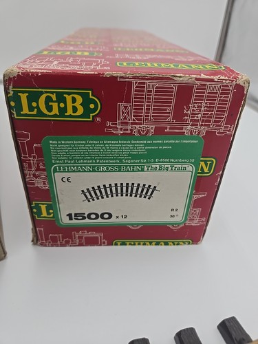 NOS LGB 1500 G Scale Curved R2 30 Deg. 12 Piece Train Track Lehmann ...