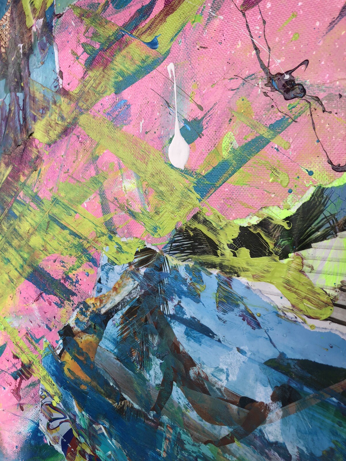 Richard Coble Original Mixed Media 24”x36” “Getaway” | eBay