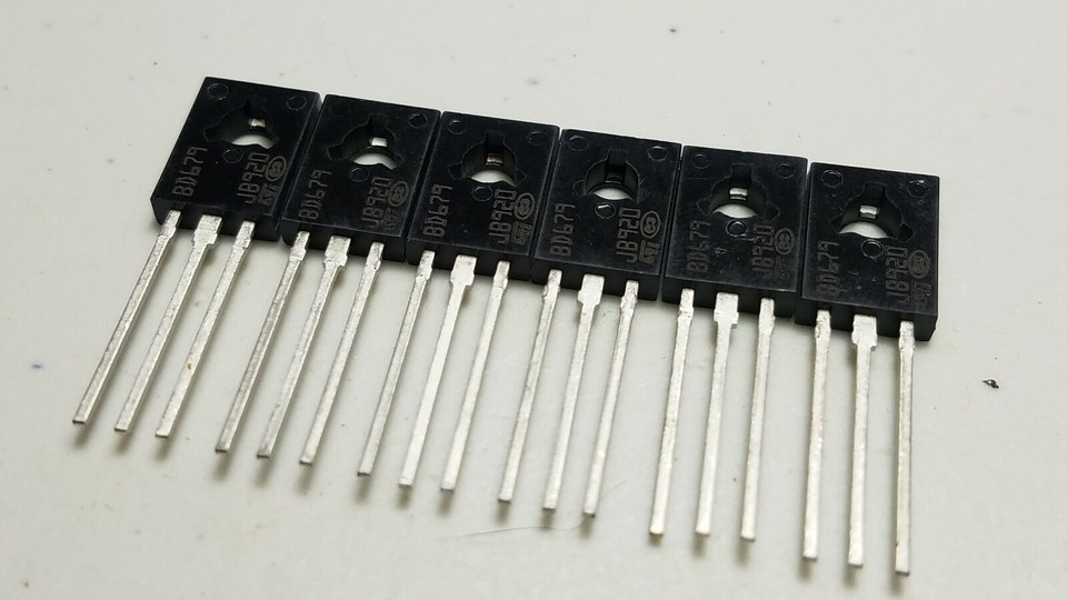 BD679 STMicroelectronics TO-126 NPN Darlington Transistors 6pcs | eBay