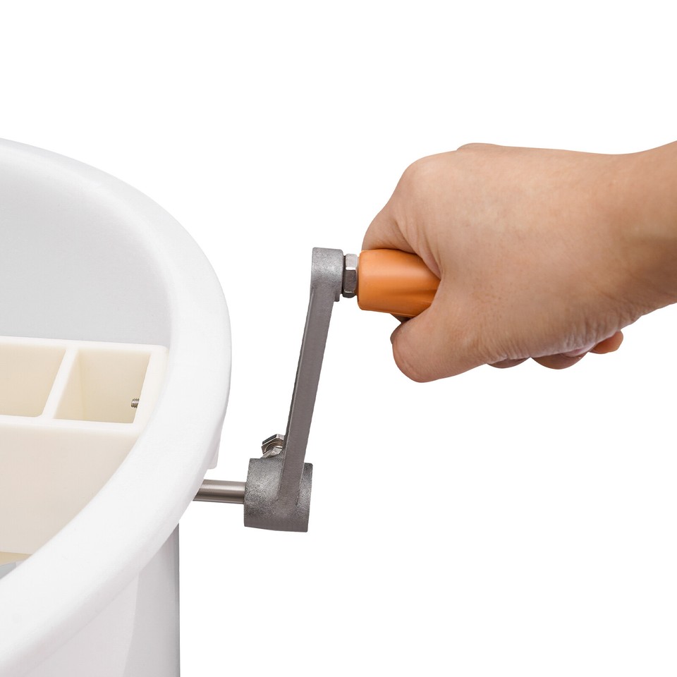 Manual Use Spinner Beekeeping Equipment White 2 Frame Honey Extractor ...