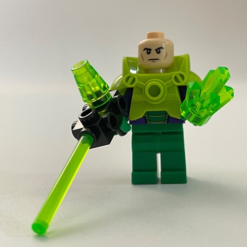 LEGO Lex Luthor Minifigure DC Superman Villain Kryptonite Gun 10724 ...
