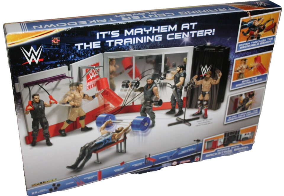 WWE Training Center Takedown Playset w/ 8 Accessories (FIGURES NOT ...