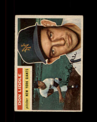 1956 Topps Baseball #325 Don Liddle STARX 5 EX (CS127284) | eBay