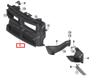 NEW BMW X1 F48 M AIR DUCT GUIDE 51748499131 8499131 OEM NO IMPORT ...