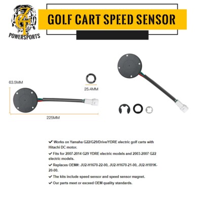 Speed Sensor for Yamaha G22 G29 Drive/Ydre Electric Golf Carts w ...