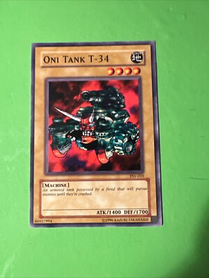 Yu-Gi-Oh! TCG Oni Tank T-34 Pharaoh's Servant PSV-059 Unlimited Common ...