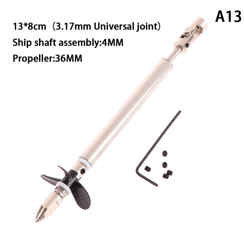 4mm Rc Boat Drive Shaft Model Ship Three Blades Screw Joint Shaft ...