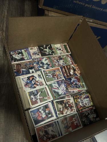 Massive 18 lb+ 4000+ Bulk Lot of Variety Brands Unsorted Football Cards ...