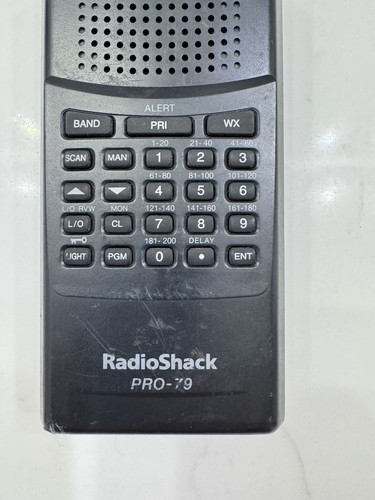 RadioShack Pro-79 200 Channel Handheld Scanner Radio Weather Band ...