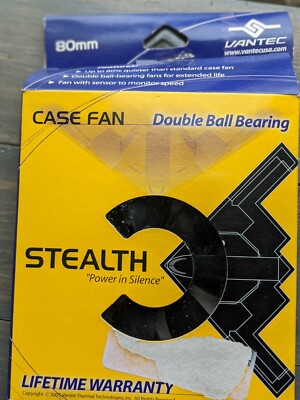 Vantec PC Case Fan Double Ball Bearing Model SF8025L 80MM Silent ...
