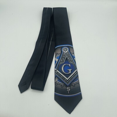 Men's Novelty Necktie Skinny Neck Tie, Freemason Logo | eBay