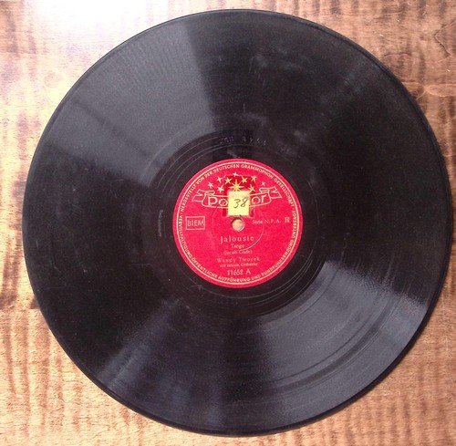 WANDY TWOREK JALOUSIE / A MEDIA LUZ PLOYDOR RECORDS GERMAN 78 RPM 251 ...