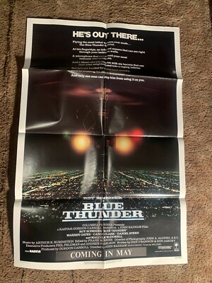 BLUE THUNDER ORIG MOVIE POSTER 1983 HELICOPTER | eBay