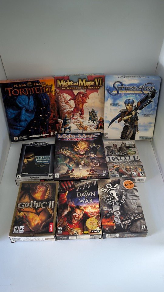 PC Computer Vintage Games Big Lot of 38 boxes. Mix of Genres and styles ...