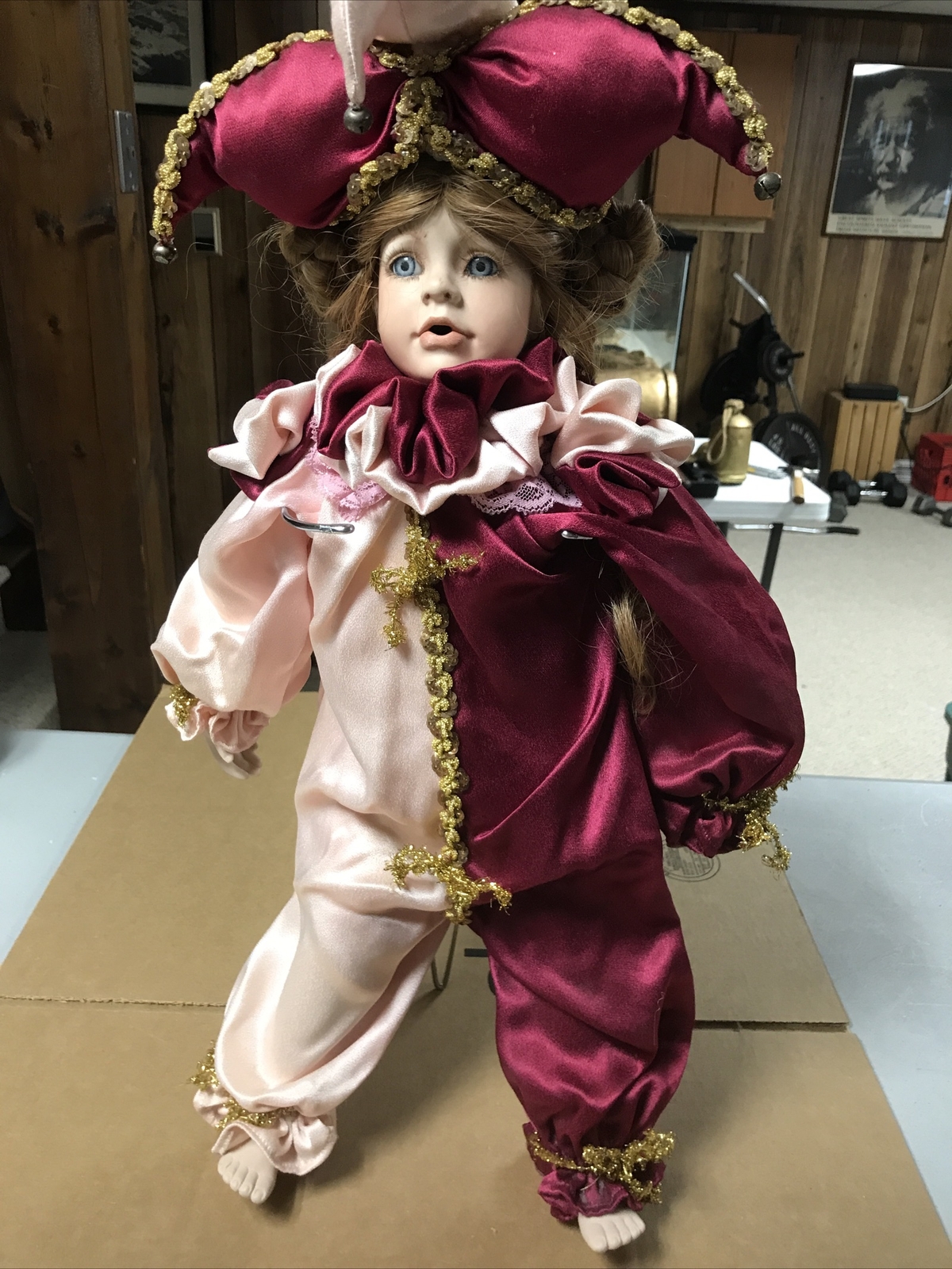 Vintage Tiffany Repro By Linda Mason Jester Porcelain Doll 21” - 1989 ...