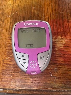 Bayer Contour Blood Glucose Meter Purple ~Model 9677 Works, Comes with ...
