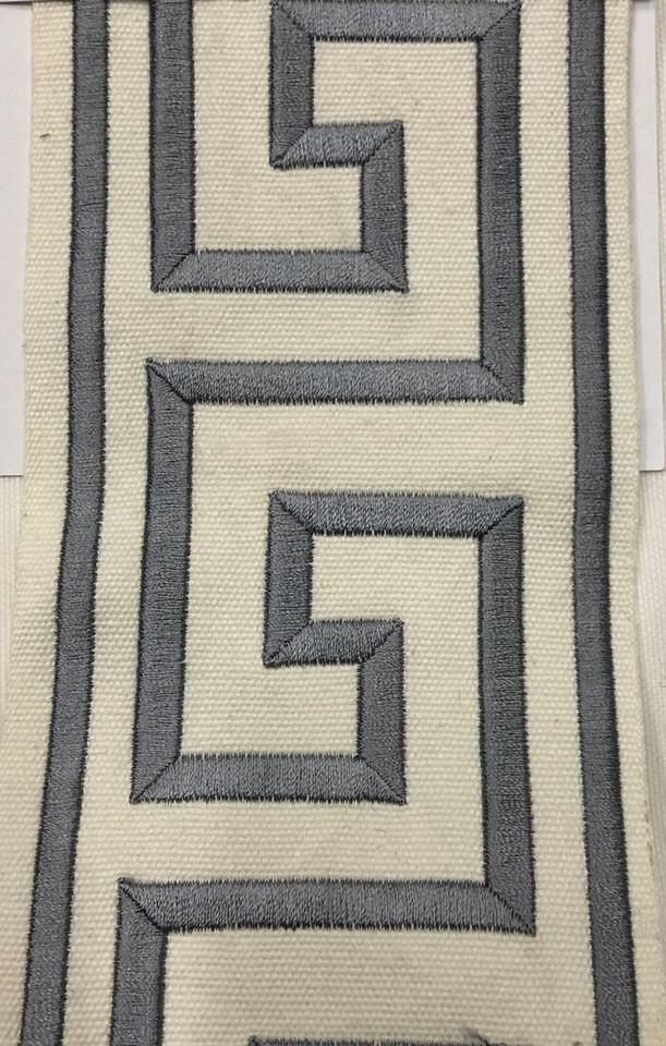 Greek Key 4" Embroidered tape trim (Many colors available) | eBay