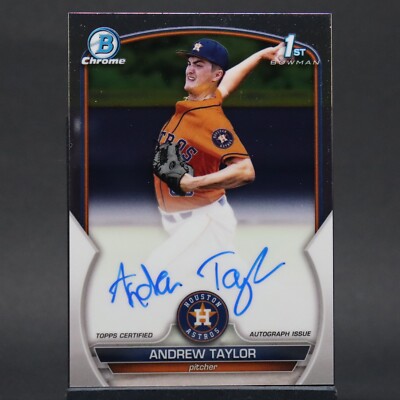 2023 Bowman Chrome Autographs Andrew Taylor Rookie Card (RC) #CPA-ATR ...