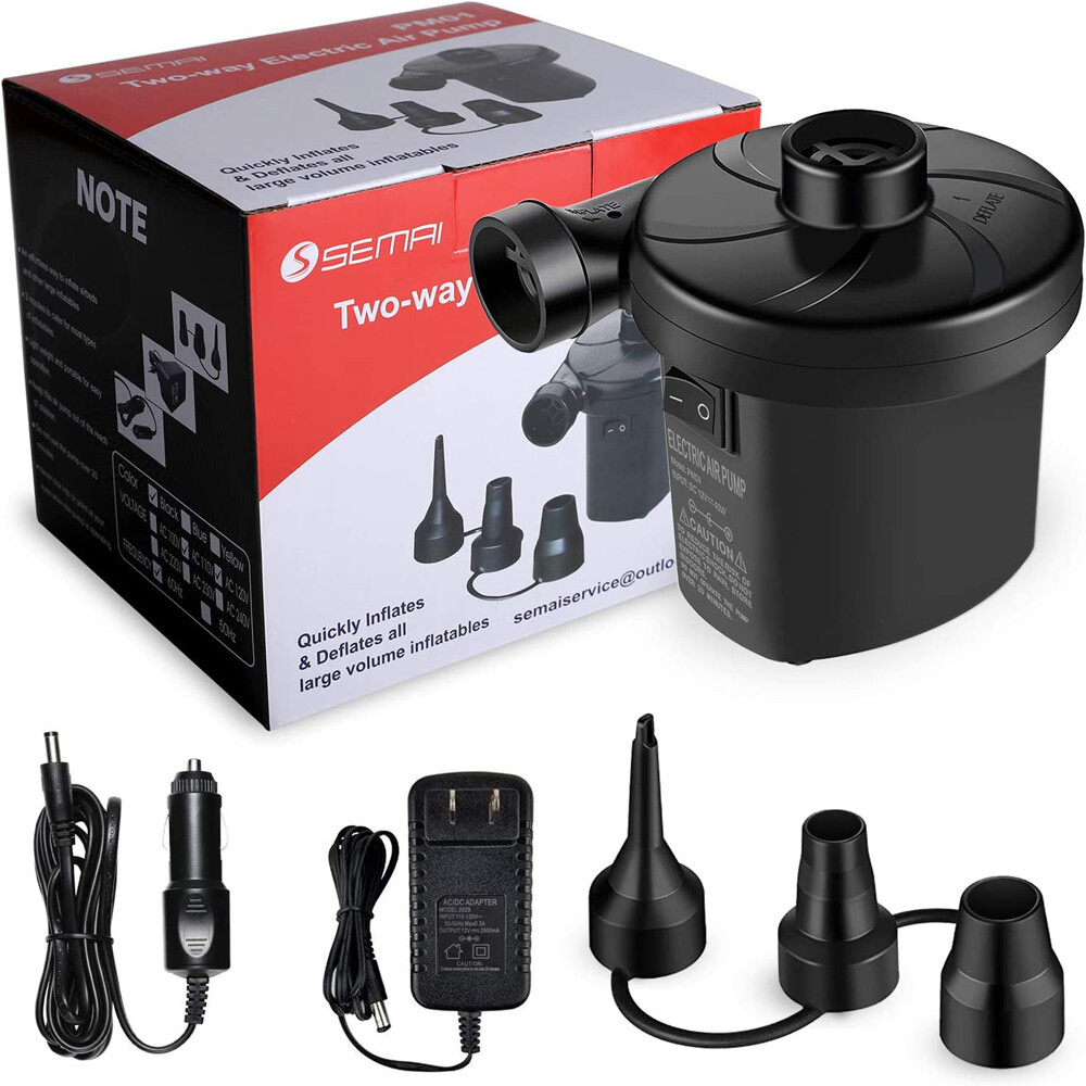 Low Noise Powerful Electric Air Pump Inflator/Deflator for Inflatable ...