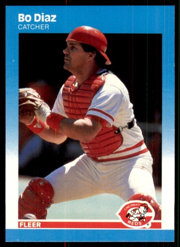 1987 Fleer Bo Diaz C Cincinnati Reds #200 | eBay
