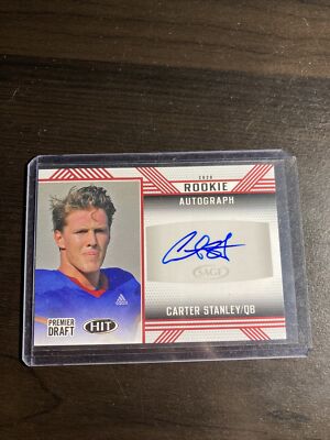 Carter Stanley ROOKIE AUTOGRAPH CARD HIT SAGE DRAFT 2020 T3-61 | eBay