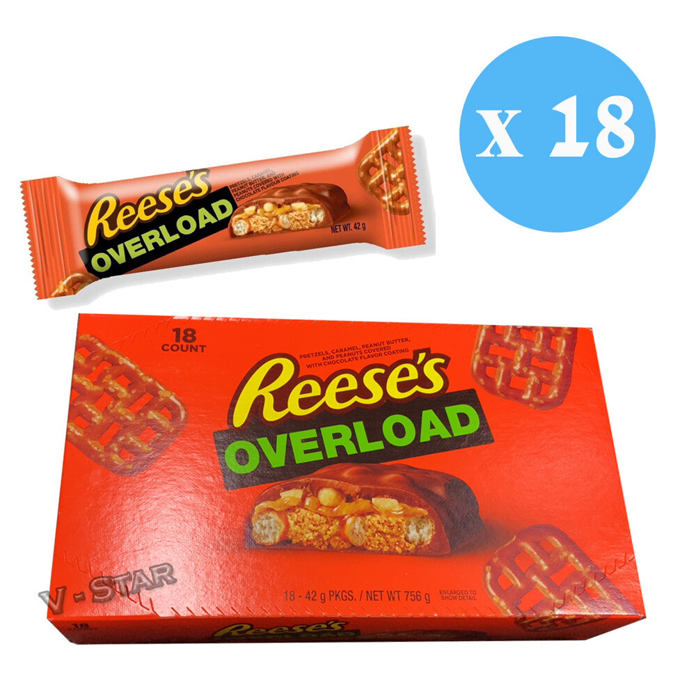 Reese’s Overload Chocolate Bar 18 X 42g for sale online | eBay UK