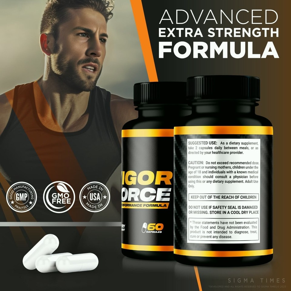 Vigor Force Male Supplement, Vigor Pills to Boost Vitality & Energy ...