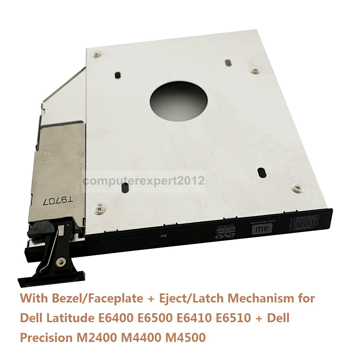 with Bezel + ejector 2nd SATA HDD SSD Caddy for Dell Latitude E6400 ...