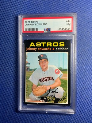 1971 Topps - #44 Johnny Edwards PSA 7 | eBay